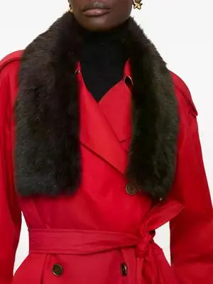 Burberry Reversible Shearling Scarf