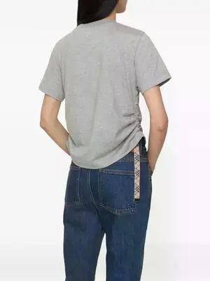 Burberry Equestrian Knight Ruched T-shirt - Grey
