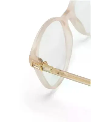 SWAROVSKI Logo-engraved Square-frame Glasses