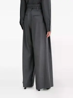 ISABELLE BLANCHE Belted Pleated Palazzo Pants