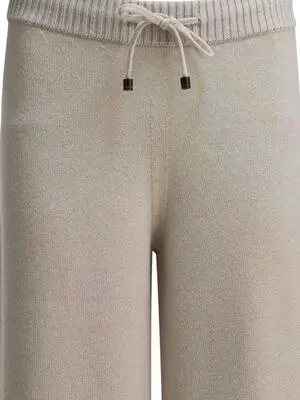 DRUMOHR Ribbed Waistband Drawstring Trousers - Neutrals