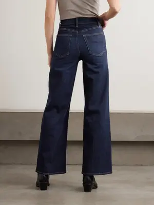 FRAME Le Slim Palazzo High-rise Wide-leg Jeans