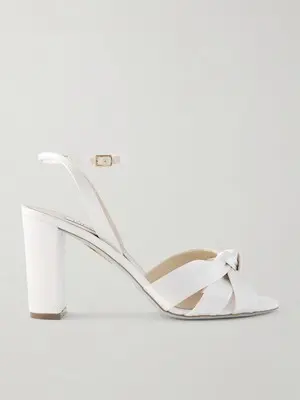 AQUAZZURA Nina 85 Satin Sandals