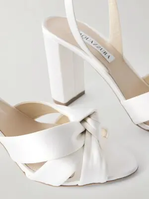 AQUAZZURA Nina 85 Satin Sandals