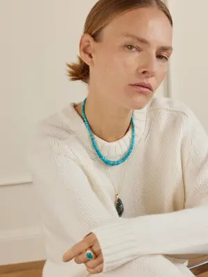 Jacquie Aiche 14-karat Gold, Opal And Diamond Pendant