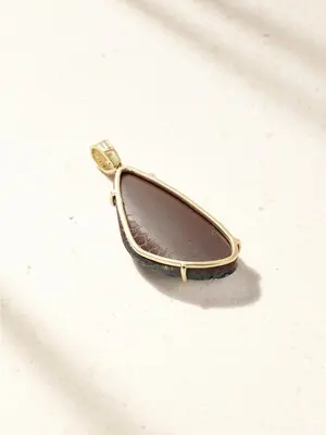 Jacquie Aiche 14-karat Gold, Opal And Diamond Pendant