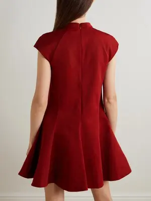 Staud Ellie Cotton-blend Faille Mini Dress