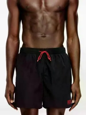 DIESEL® Logo-detail Swim Shorts - Black