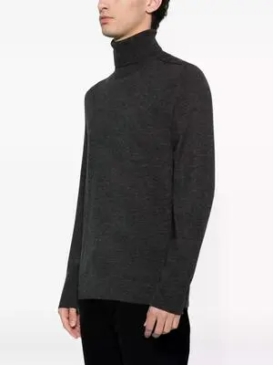 Marc O'polo Dark Melange Turtleneck Sweater - Grey