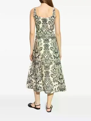 Ulla Johnson Floral Print Sleeveless Midi Dress