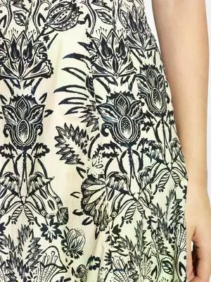 Ulla Johnson Floral Print Sleeveless Midi Dress