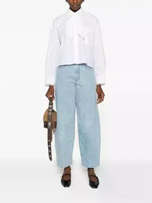 Maje Crochet Collar Shirt