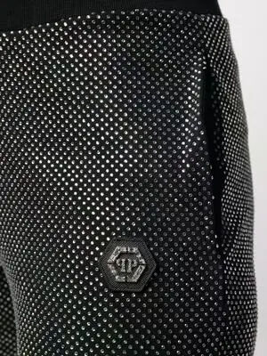 Philipp Plein Glitter Effect Slim Fit Trousers