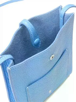 Polo Ralph Lauren Pebble Grain Leather Crossbody Bag - Blue