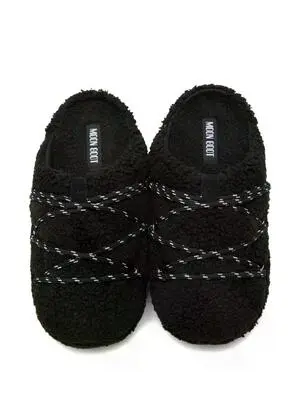 Moon Boot Teddy Slip-on Slippers - Black