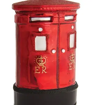 Harrods Royal Mail Letter Box Tree Decoration