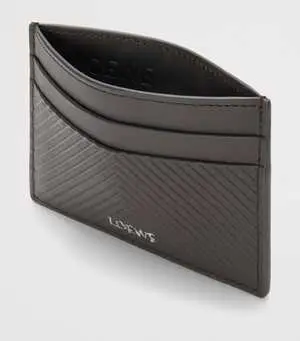 Loewe Leather Chevron Card Holder
