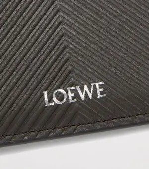 Loewe Leather Chevron Card Holder