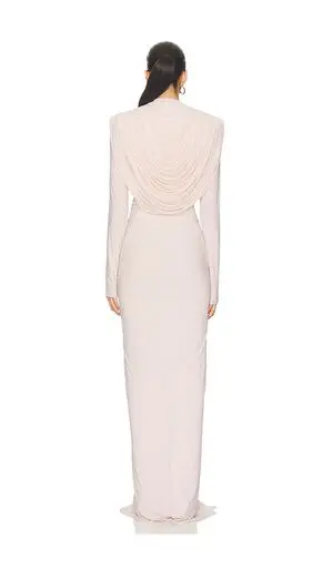 DEME BY GABRIELLA Draped Alma Dress - Neutral