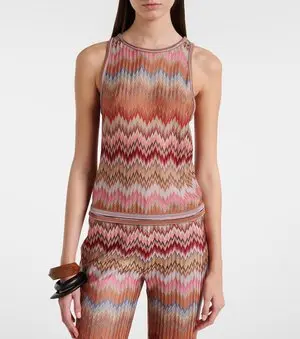 Missoni Zigzag Lame Tank Top