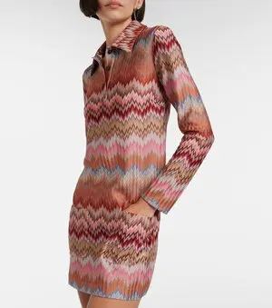 Missoni Zigzag Pattern Mini Dress