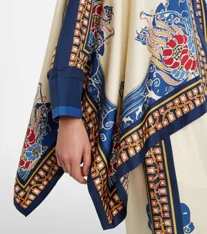 La DoubleJ Lemuria Placee" Printed Silk Twill Shirt