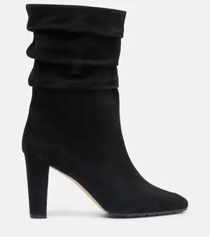 Manolo Blahnik Calasso Suede Mid-calf Boots