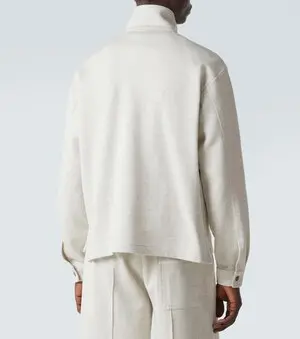 TOM FORD Cotton, Silk, And Cashmere Sweatshirt - Beige