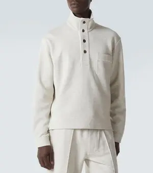 TOM FORD Cotton, Silk, And Cashmere Sweatshirt - Beige