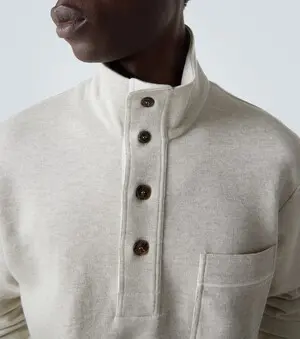 TOM FORD Cotton, Silk, And Cashmere Sweatshirt - Beige
