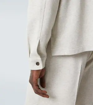 TOM FORD Cotton, Silk, And Cashmere Sweatshirt - Beige