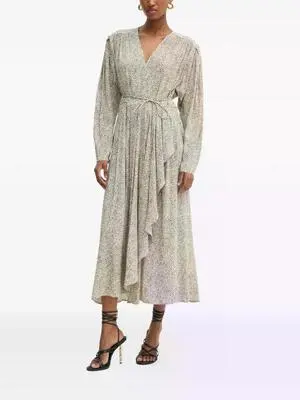 TWINSET Long-sleeve Midi Dress - Neutrals