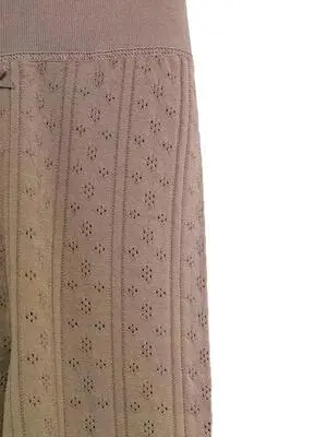 JW Anderson Pointelle Knit Leggings - Neutrals