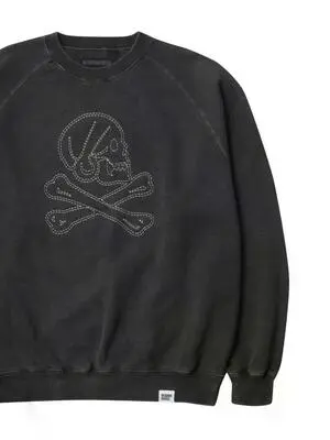 NEIGHBORHOOD Skull-embroidered Sweatshirt - Grey
