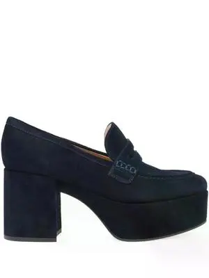 GIANVITO ROSSI Jenna Platform Loafers - Blue