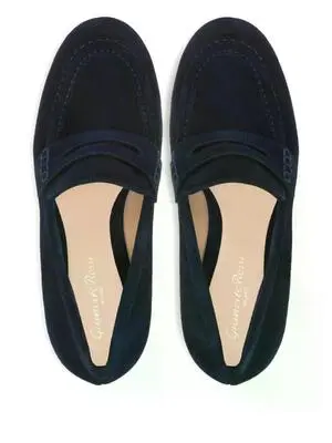 GIANVITO ROSSI Jenna Platform Loafers - Blue