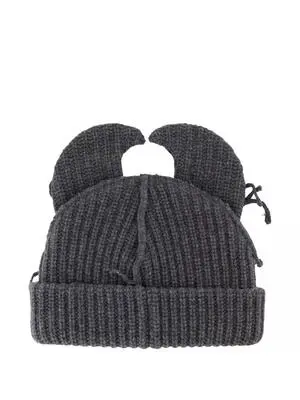 CHARLES JEFFREY Ears Detail Beanie - Grey