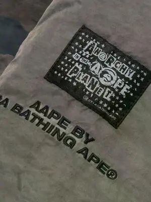 AAPE BY *A BATHING APE Hooded Bomber Jacket - Grey