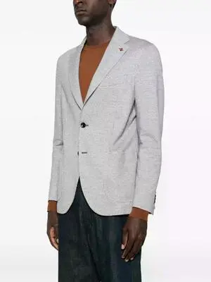 LATORRE Houndstooth-pattern Blazer - Blue