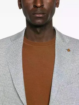 LATORRE Houndstooth-pattern Blazer - Blue