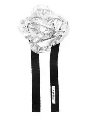 PARLOR Floral Detail Choker Silver