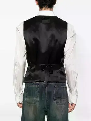 MAISON MARGIELA Dark Pinstripe Button Vest