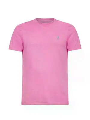 Polo Ralph Lauren Embroidered-logo Pocket T-shirt - Pink