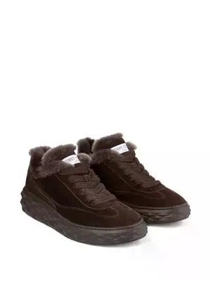JIMMY CHOO Diamond Maxi Retro Suede Sneakers