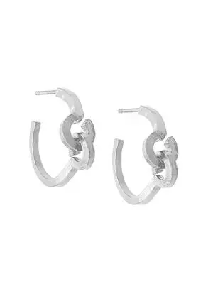 WOUTERS & HENDRIX Technofossils Hammered Link Hoop Earrings - Multicolour