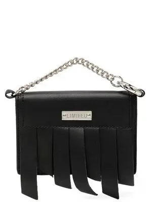 LIMI FEU Fringe-detail Purse - Black