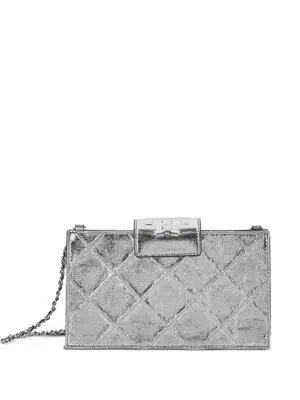 Tory Burch Fleming Mini Crossbody Bag - Silver