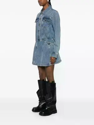 SELF-PORTRAIT Buttoned Pocket Dress
