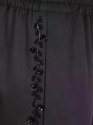 GOLDEN GOOSE Sweatpants In Wool Twill With Sequin Embroidery