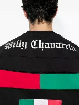 Adidas X Willy Chavarria Eagle-graphic Sweatshirt - Black